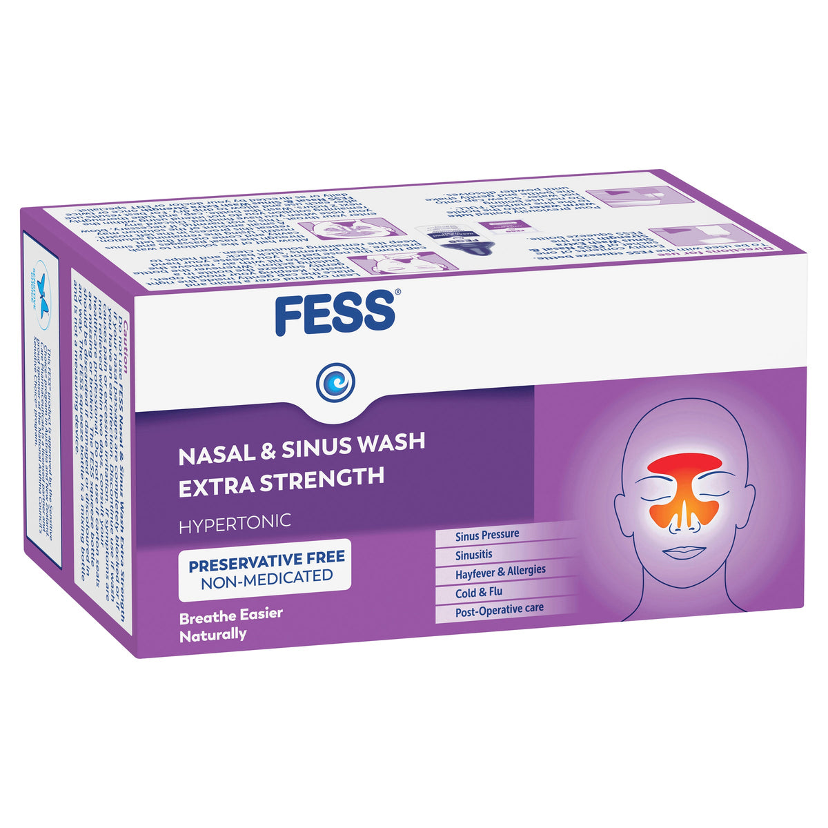 Fess Nasal & Sinus Wash Extra Strength 24 sachets – Seutika Pharmacy